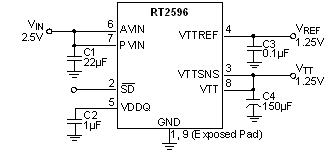 RT2568A - DDR Termination Regulator