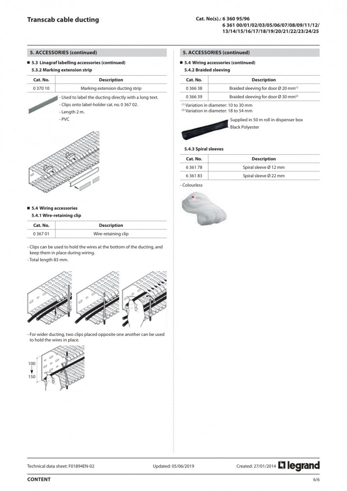 Legrand Transcab documentation page 6