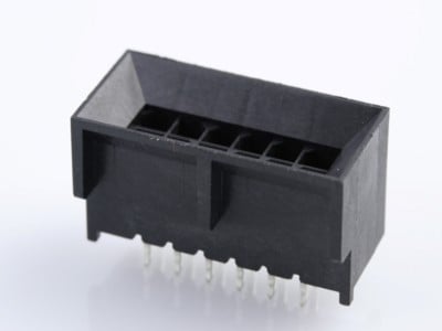 Micro-Fit BMI Header, Surface Mount Compatible, Dual Row, Vertical, with PCB Polarizing Peg, 20 Circuits, 2.54µm Matte Tin (Sn) Plating, Straight Tails