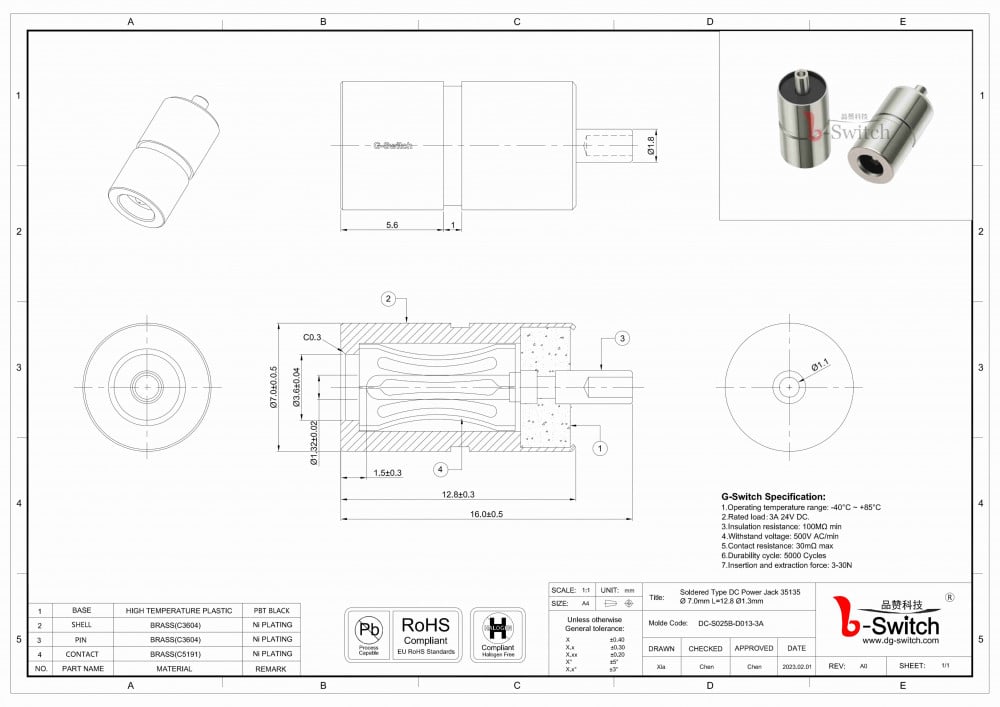 DC-S025B-D013-3A technical document preview