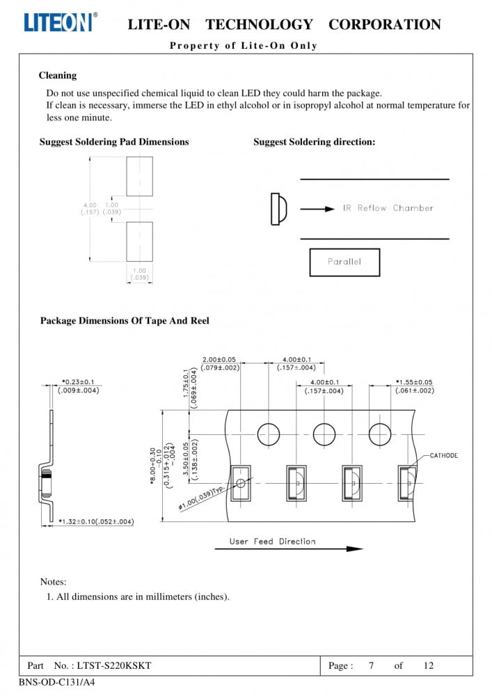 LTST-S220KSKT datasheet page 8