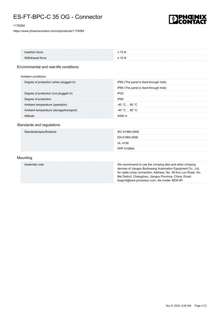 Phoenix Contact 1176284 document page 4