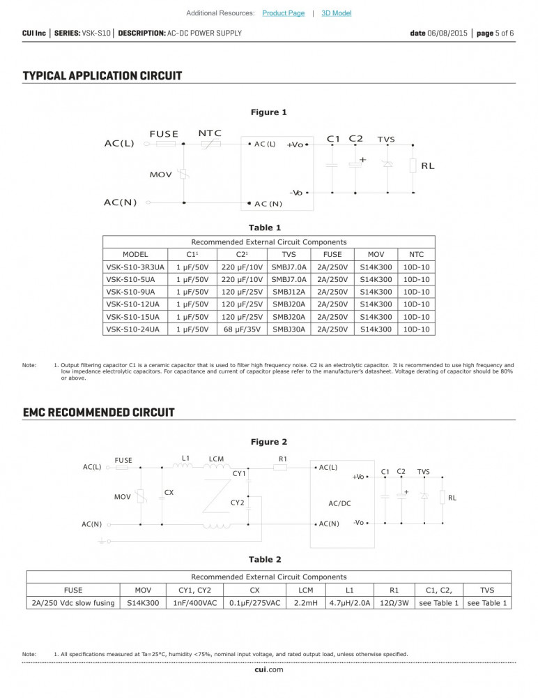 CUI VSK-S10 datasheet page 5