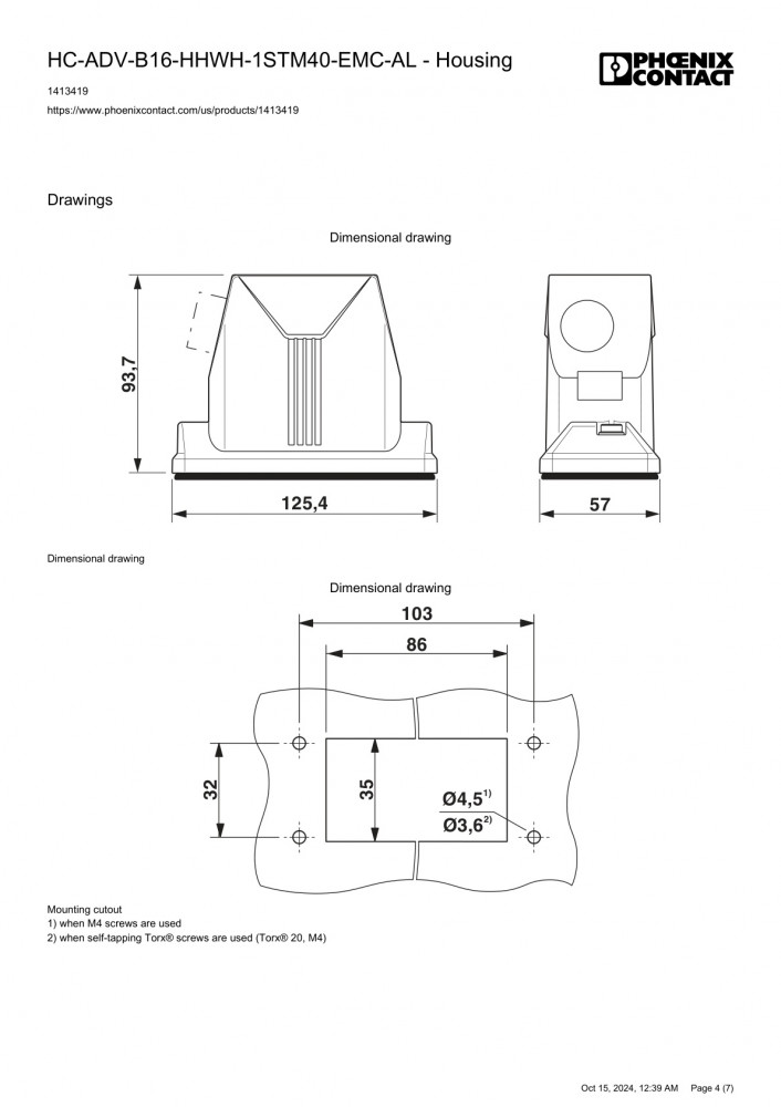 Phoenix Contact 1413419 technical document page 4