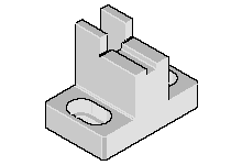 Press-in Tool for Vertical Power Receptacle for 15-Row