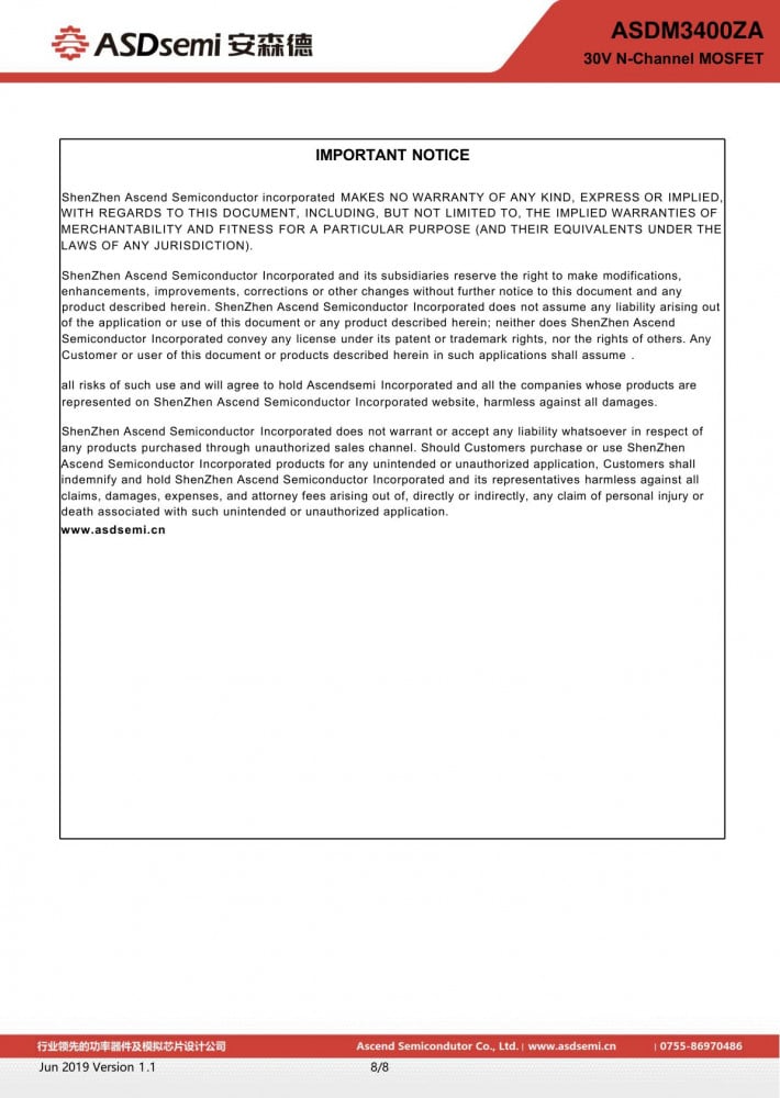 ASDM3400ZA-R datasheet page 8