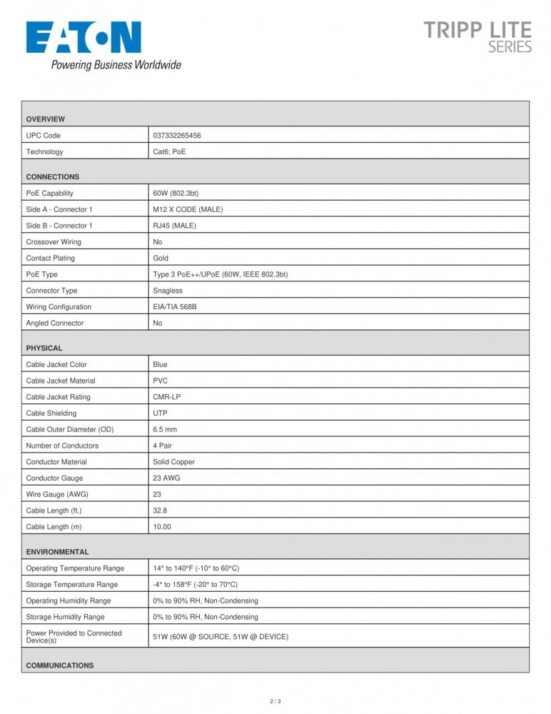 NM12-602-10M-BL technical document page 2