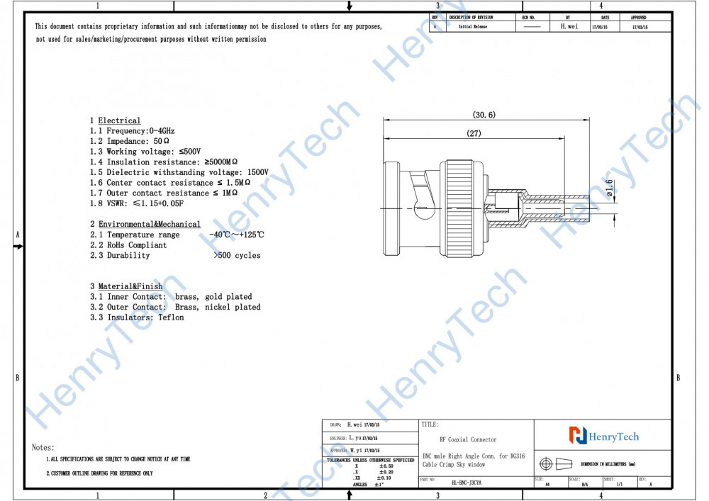 HL-BNC-J3CYA technical document preview