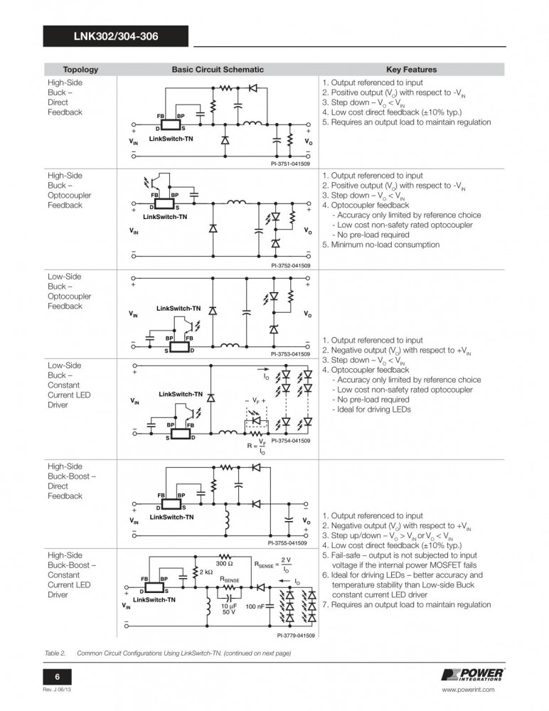 LNK306DG-TL datasheet page 6