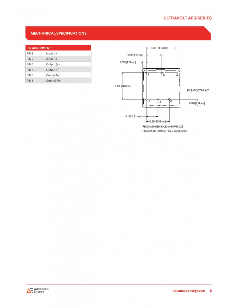 AEQ series datasheet page 5