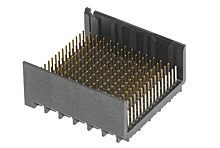 Impact 100 Ohm 5 Pair Vertical Backplane Header, Unguided, Open Endwall,  14 Columns, 210 Circuits, Pin Length 5.50mm, Plated Through Hole Dimension 0.39mm, Lead-Free for sale
