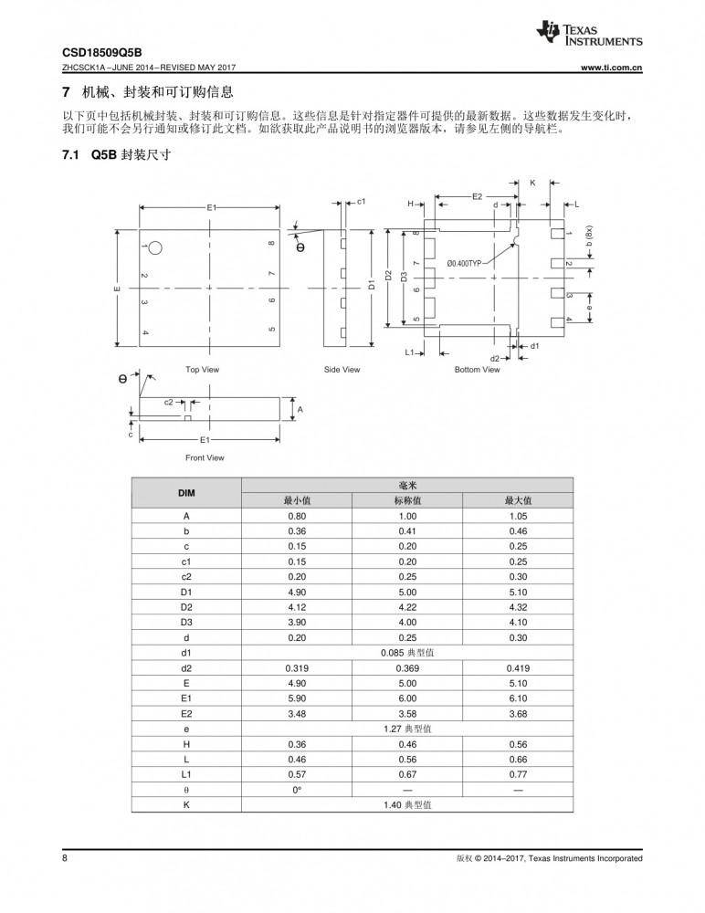 CSD18509Q5B datasheet page 8