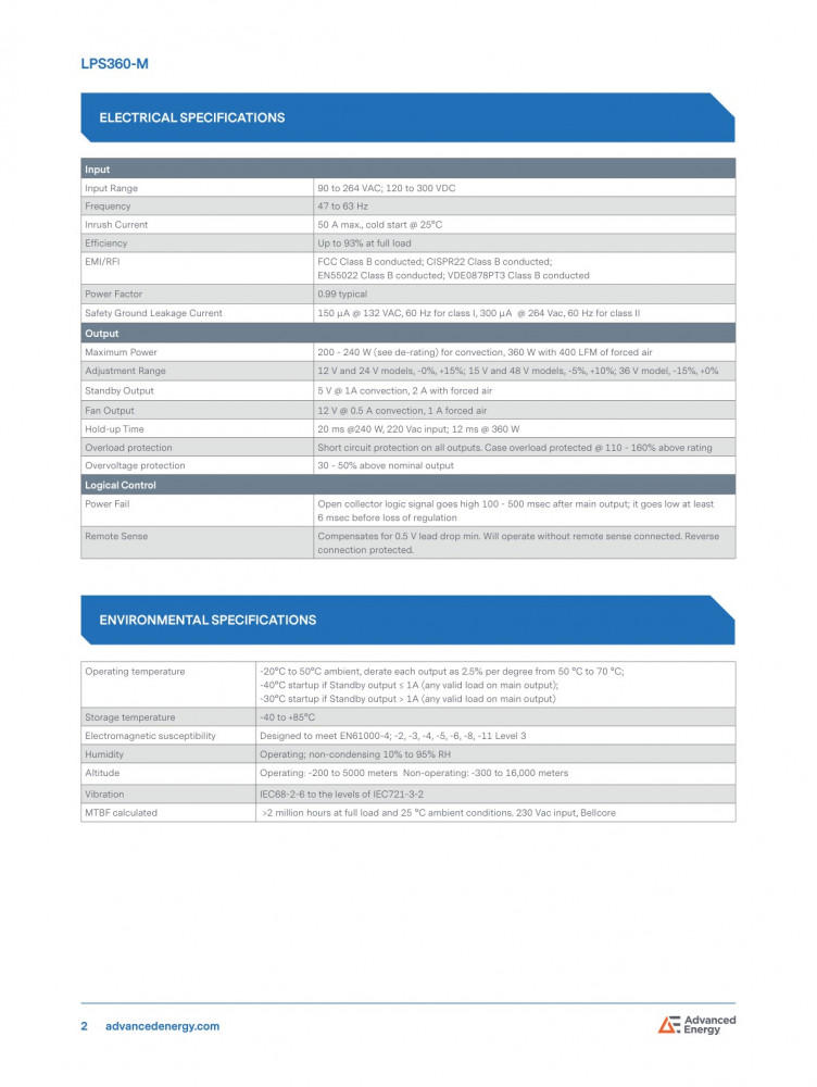 LPS360-M datasheet page 2