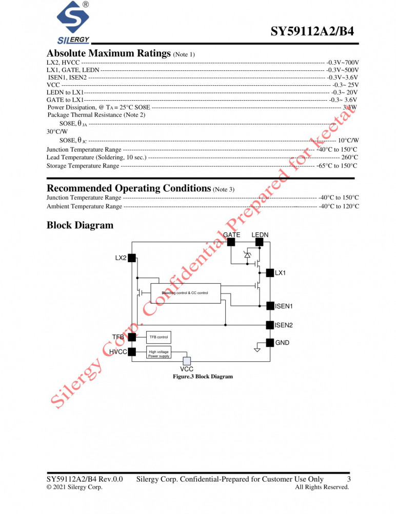 SY59112A2FCP datasheet page 3