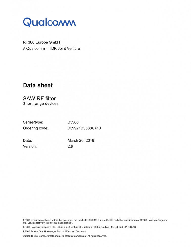 B39921B3588U410 datasheet page 3