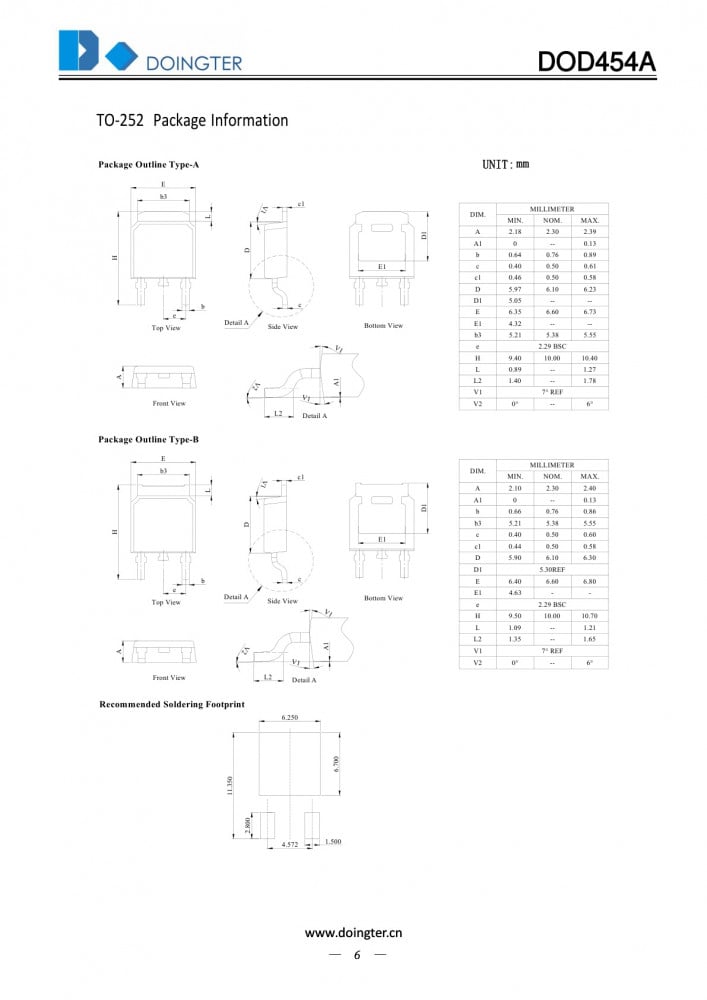 DOD454A datasheet page 6