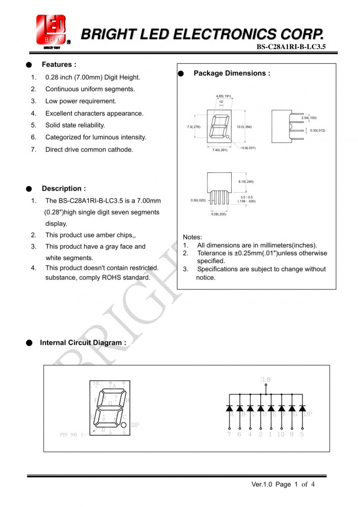 BS-C28A1RI-B-LC3.5 technical document page 1