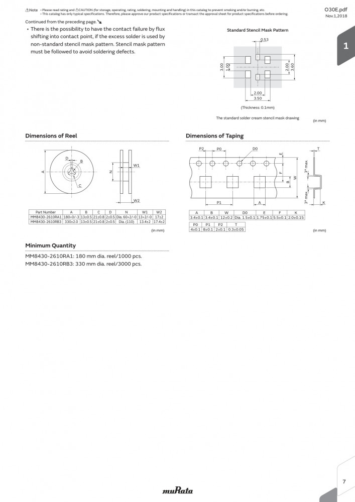 Murata microwave coaxial connector catalog page 9