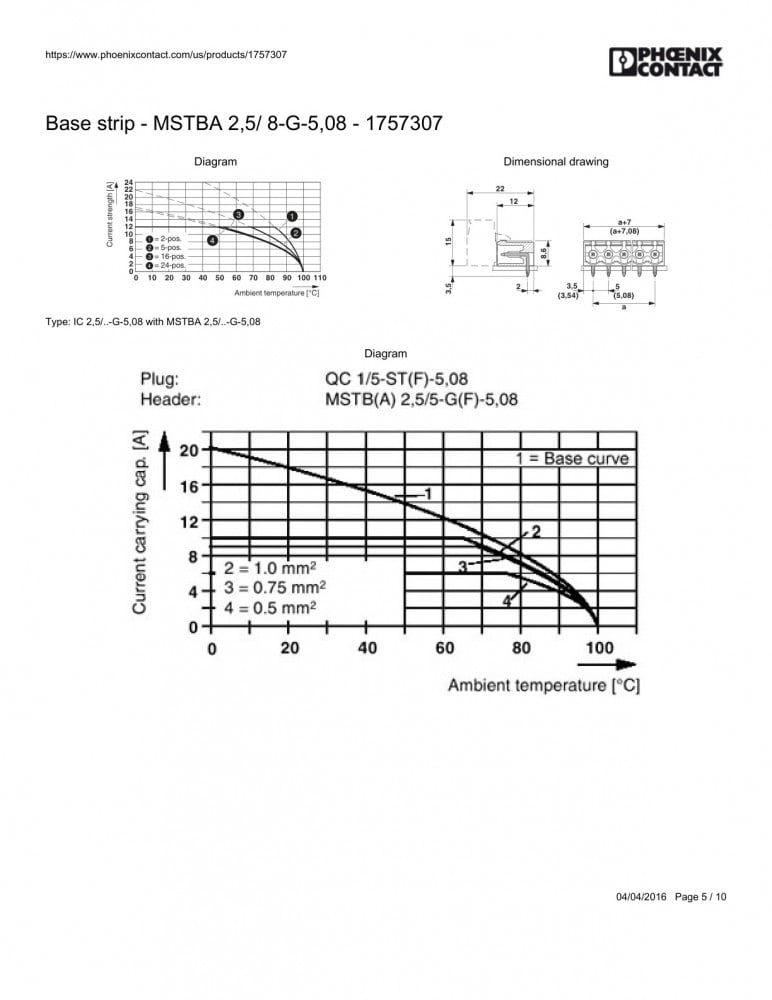 Phoenix Contact 1757307 technical document page 5