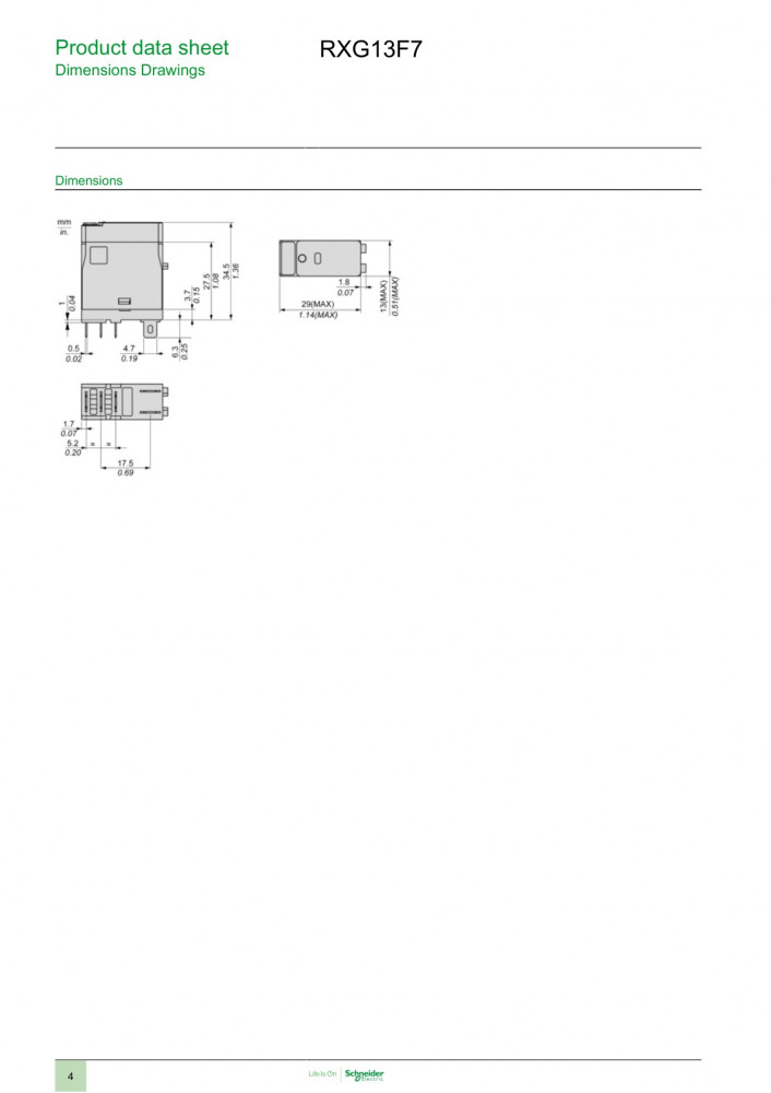 RXG13F7 technical document page 4