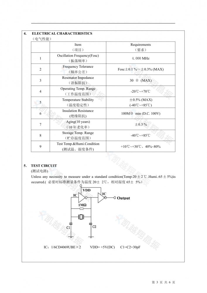 KZA4000 datasheet page 3