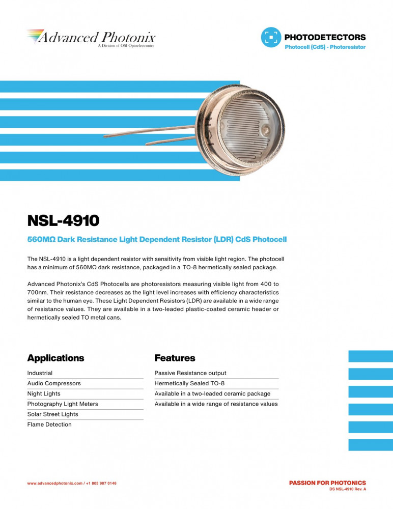 NSL-4910 technical document page 1
