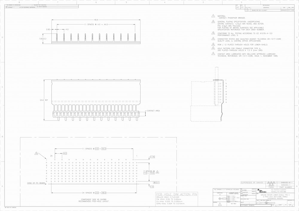 TE Connectivity 646430 drawing preview