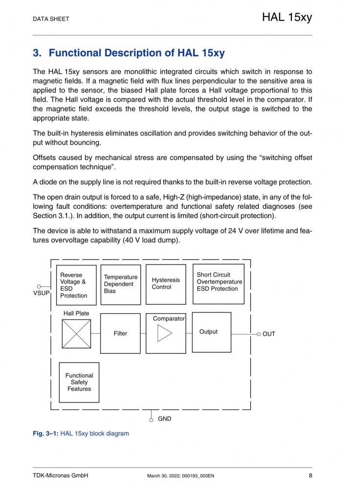 HAL 15xy datasheet page 8