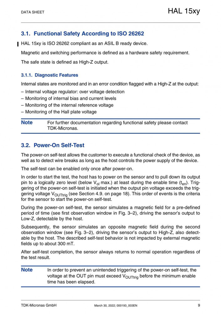 HAL 15xy datasheet page 9