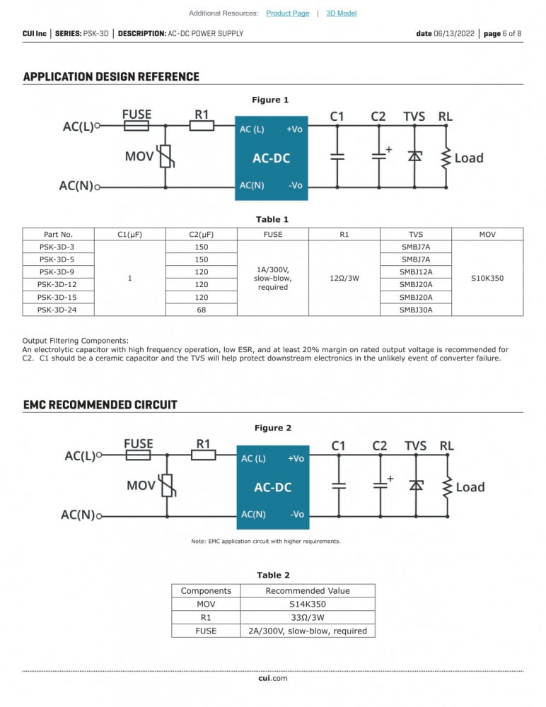 PSK-3D datasheet page 6