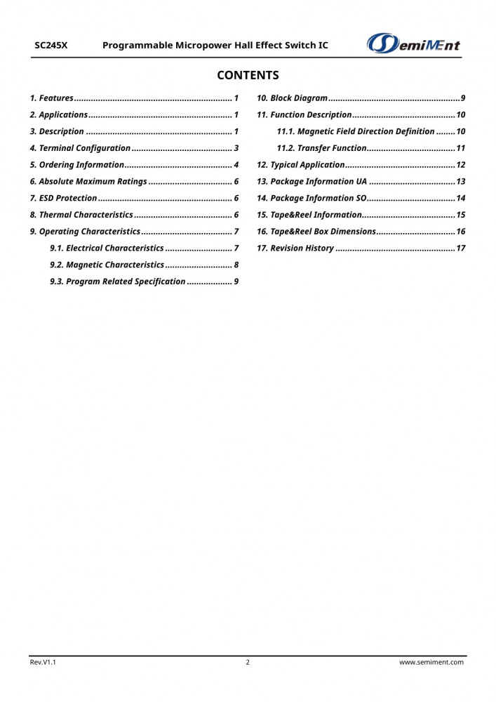 SC2450 datasheet page 2