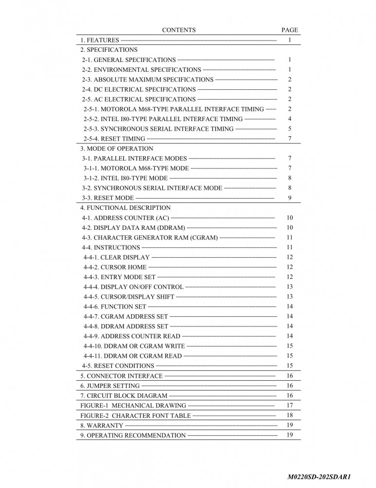 M0220SD-202SDAR1 document page 3