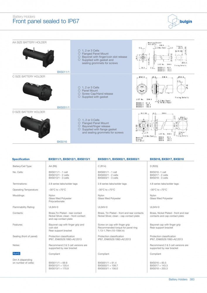 Bulgin battery holder document page 3