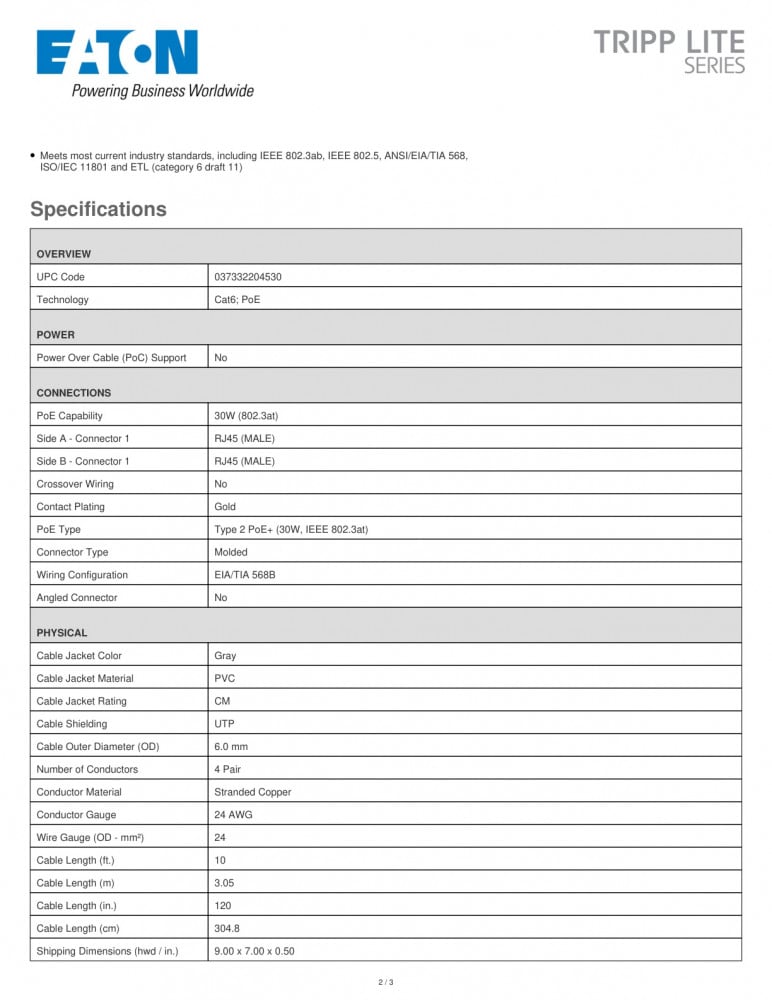 N200-010-GY technical document page 2