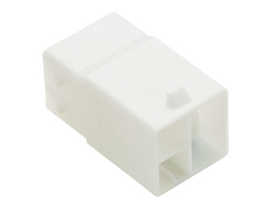 VersaBlade Hybrid Receptacle Housing, without Mounting Ears, 2 Circuits, Blue, Glow-Wire Capable