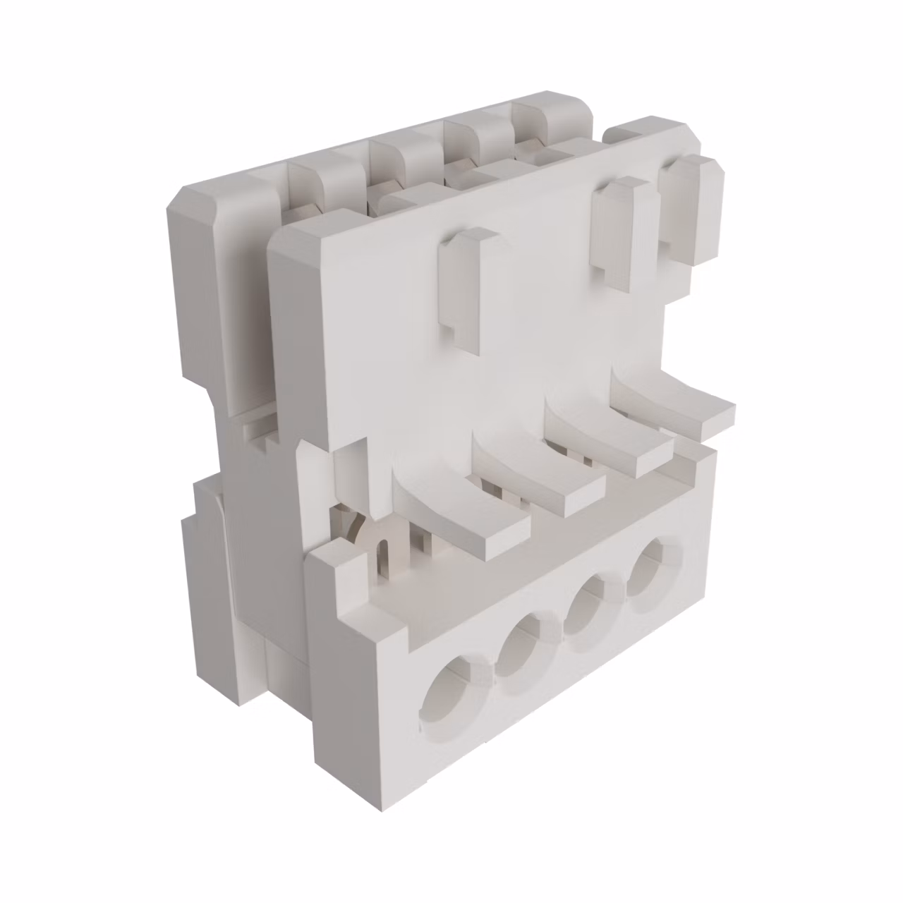 Appli-Mate RAST 2.5 Female Connector, 2.50mm Pitch, 4 Circuits, Positions A & C Removed, Open Endwalls for sale
