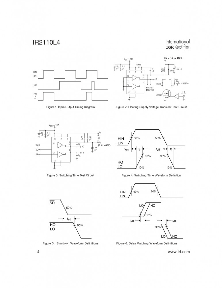 IR2110L4 datasheet page 4