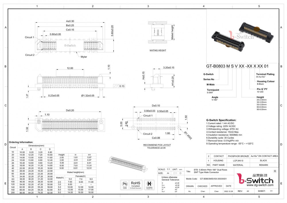 GT-B0803MSV20-40B0401 technical drawing