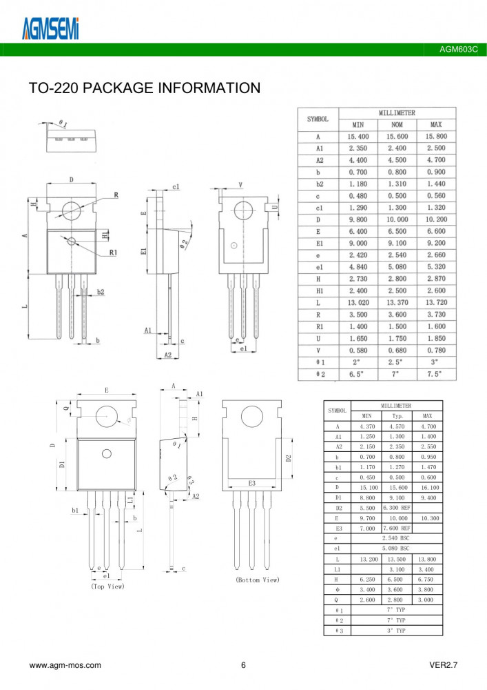 AGM603C datasheet page 6
