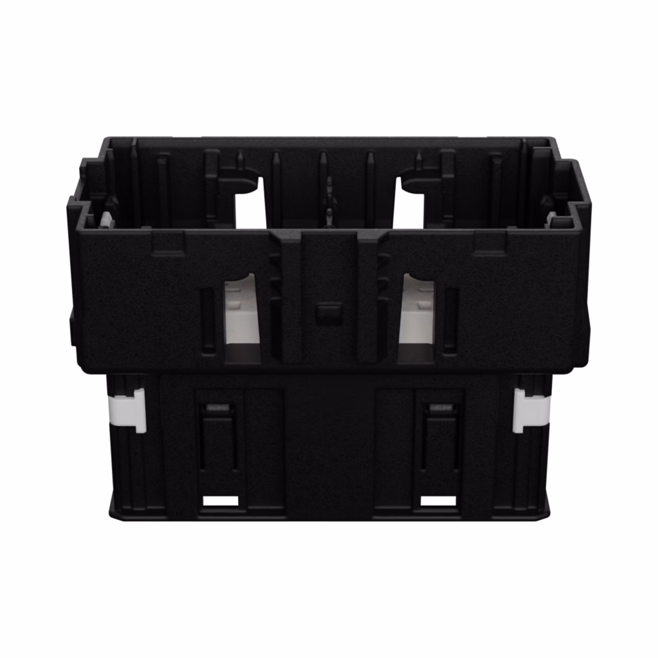 MX-DaSH Unsealed 2x2 Male Connector Assembly, without Wire Dress Cover Latch, Configuration 6, Keying Option A, Black for sale