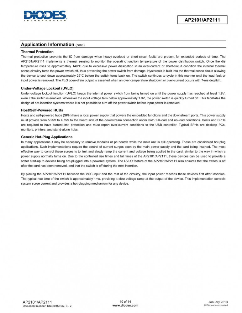 AP2111SG-13 datasheet page 10