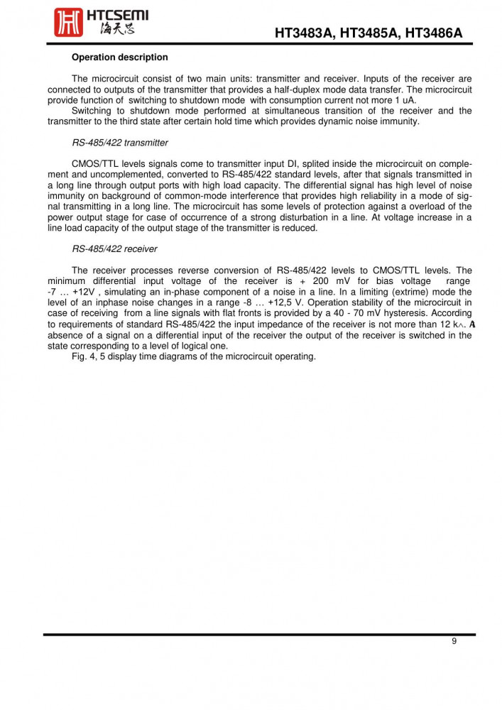 HT3485ARZ technical document page 9