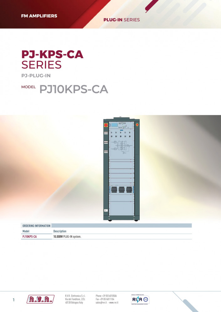 PJ10KPS-CA document image, page 1