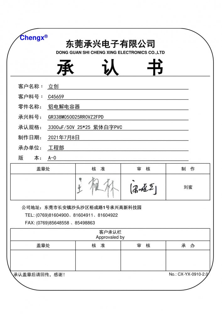 GR series specification page 1