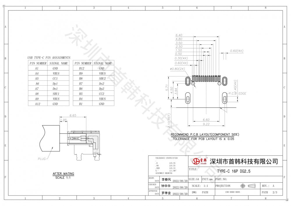 TYPE-C 16P DG2.5 document page 2