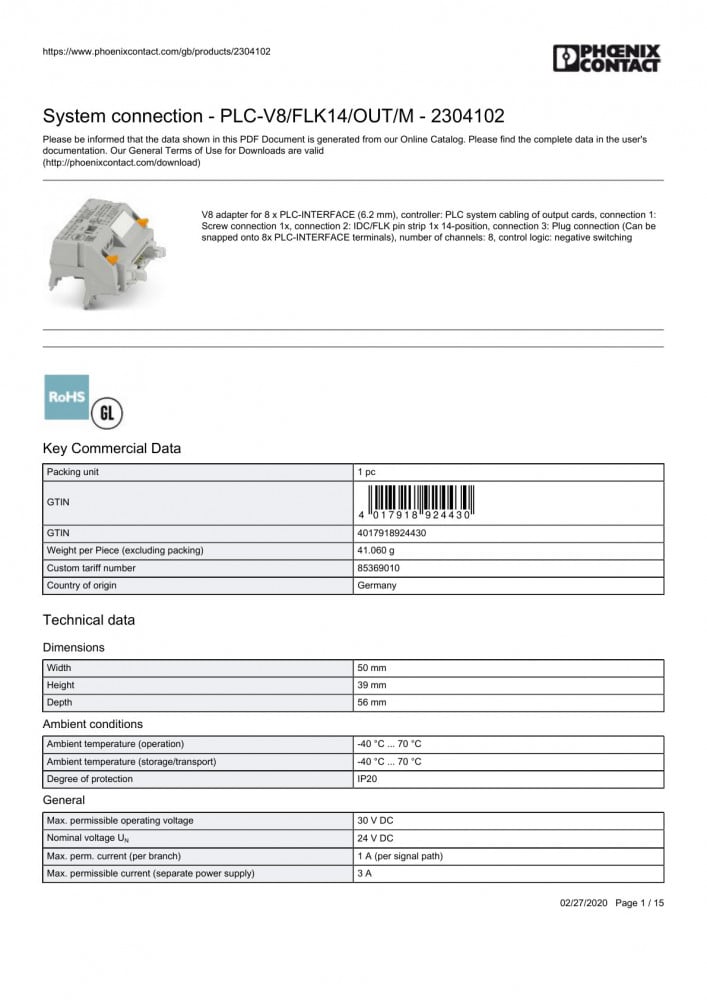 2304102 technical document page 1