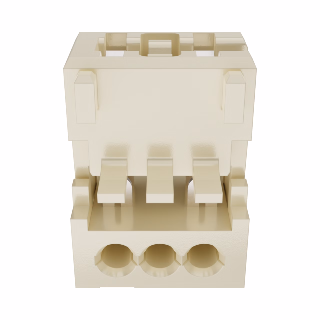 Appli-Mate RAST 2.5 Connector, 2.50mm Pitch, Female, 3 Circuits, Positions B and C Removed, Latch at Circuit 2, 1 Closed and 1 Open Endwall, Tin Plating for sale