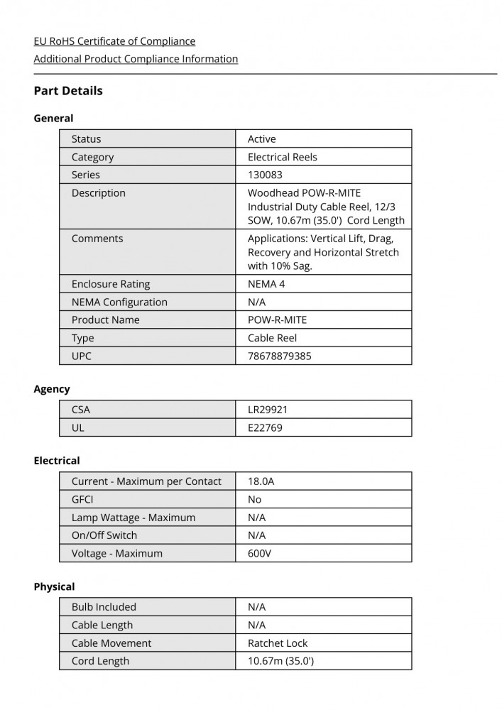 MOLEX 130083-0279 product drawing, page image 2