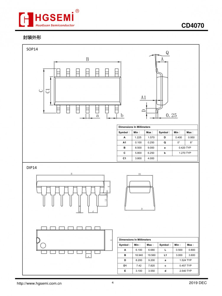 CD4070BM/TR technical document page 4