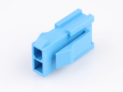 Mini-Fit Versa Color Plug Housing, Dual Row with Panel Mount Ears, Nylon  6/6, UL 94V-0, 8 Circuits, Glow-Wire Capable, Natural